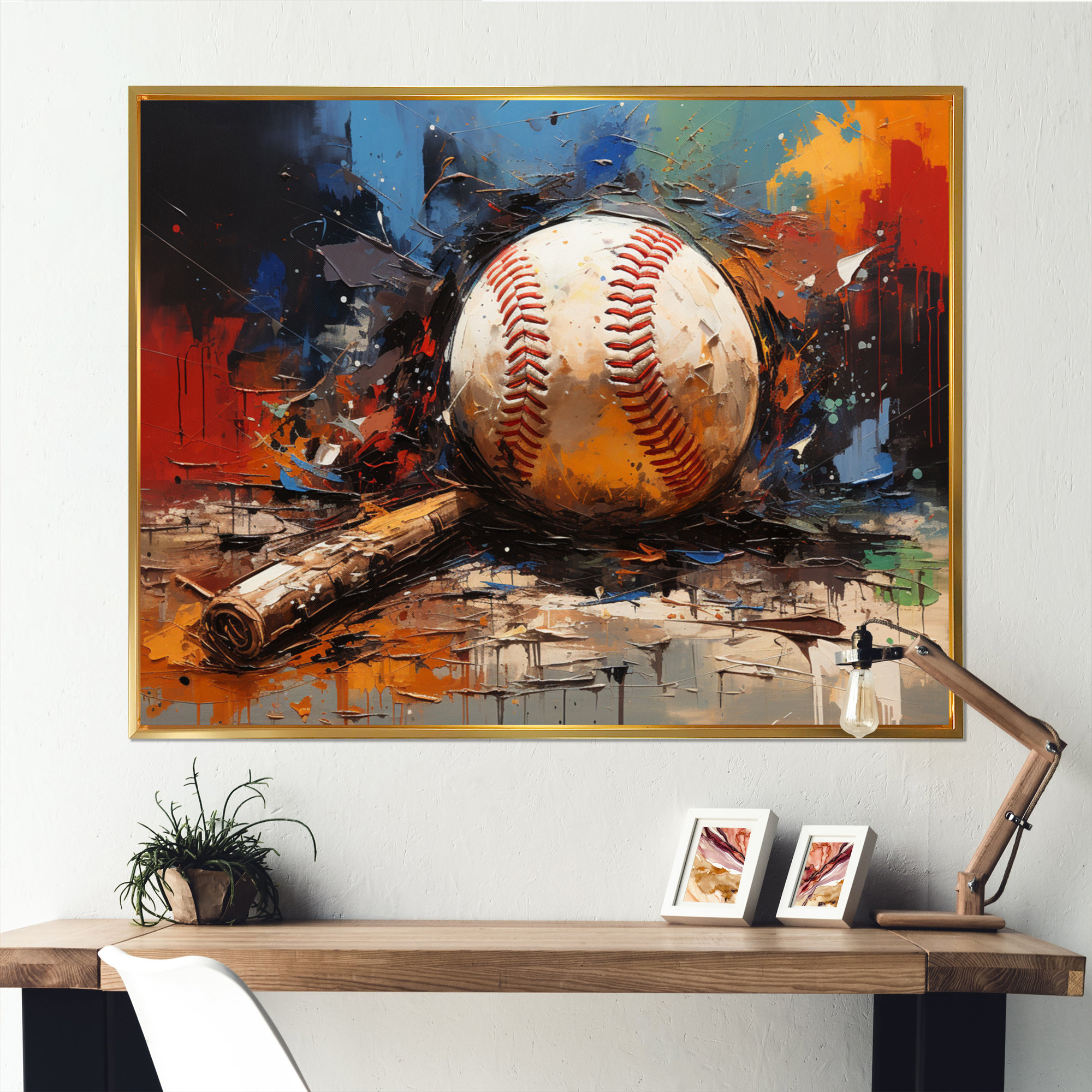 Grovelane Baseball Collage II On Canvas Print | Wayfair