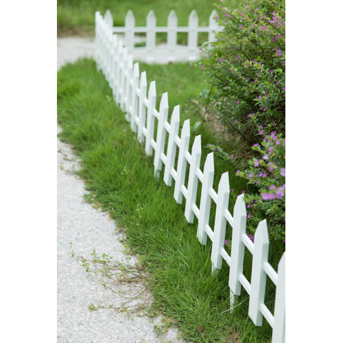 Gardenised 12'' H x 21.75'' W Yes Vinyl Fencing & Reviews | Wayfair