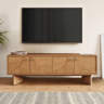 Corrigan Studio® Corrigan Studio Oak Wood Malyun TV Stand for TVs up to ...