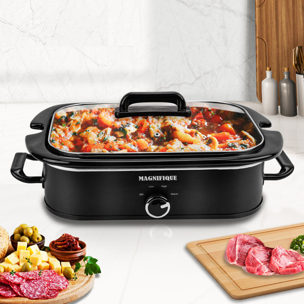 HOMECOOKIN Magnifique 4-Quart Slow Cooker With Casserole Manual Warm ...