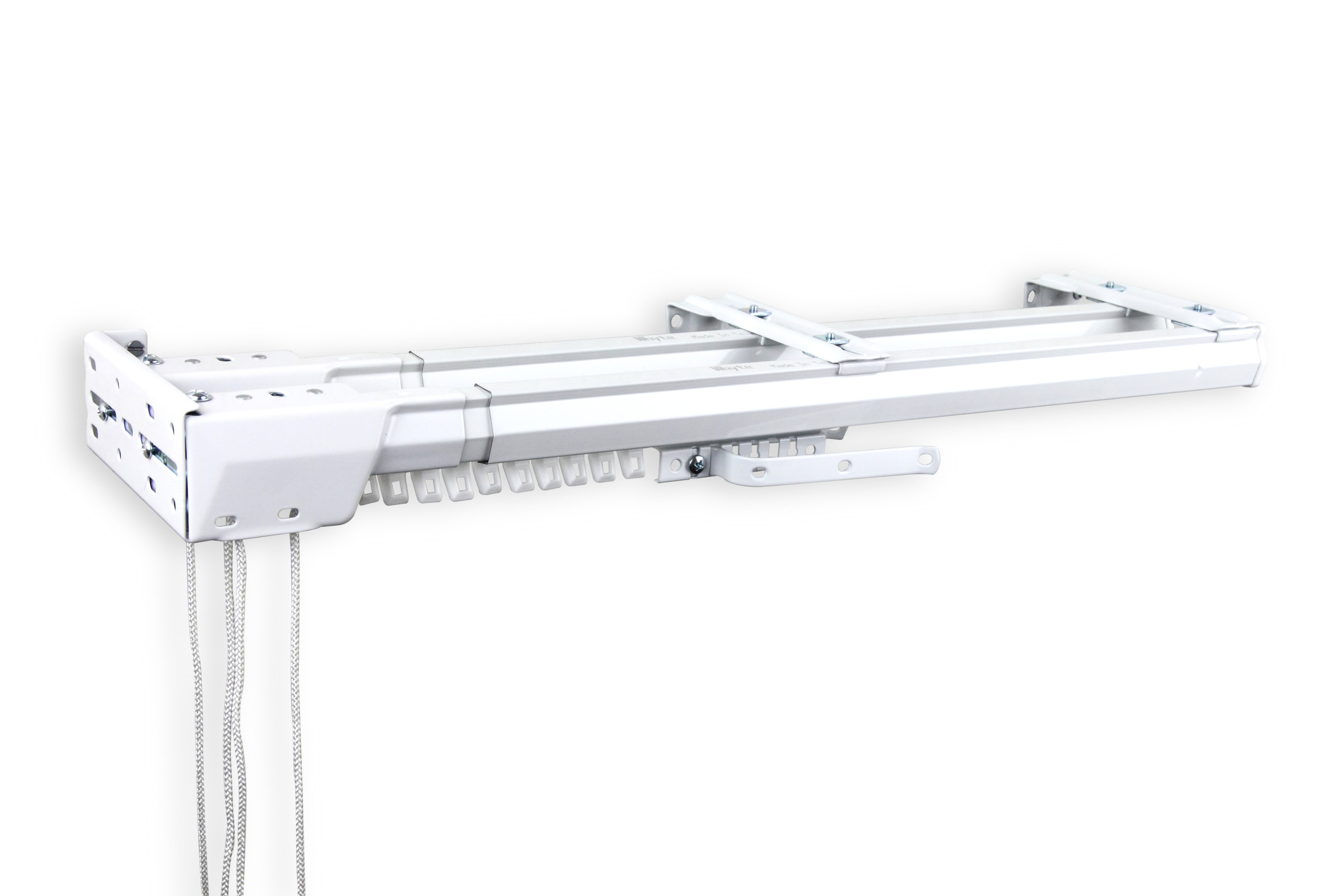 Symple Stuff Bembry White Double Curtain Rod & Reviews | Wayfair