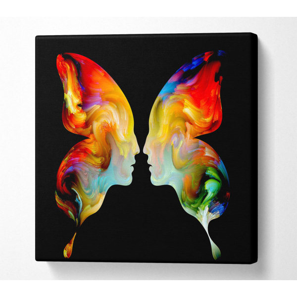 Ivy Bronx Butterfly Merge - Wrapped Canvas Art Prints | Wayfair.co.uk