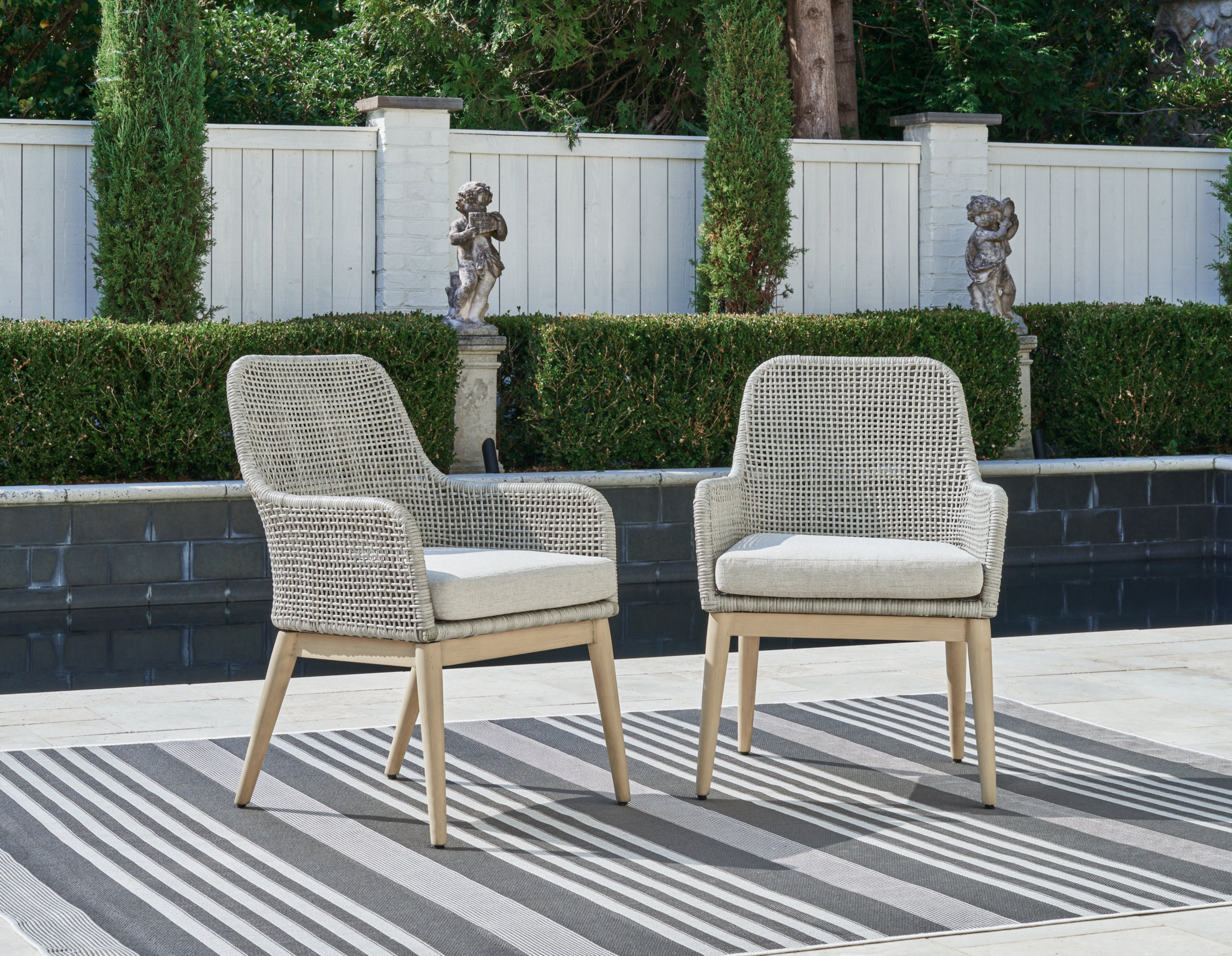 Bay Isle Home™ Avoree Outdoor Dining Arm Chair (Set Of 2) & Reviews ...