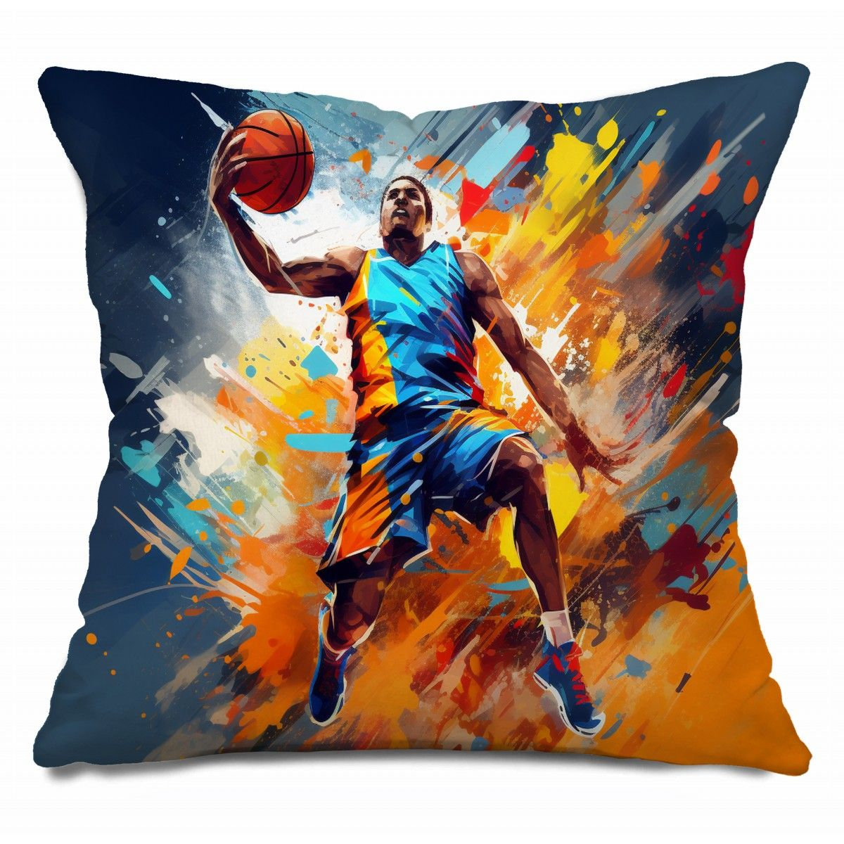 VisionDecor Basketball Throw Pillow, Cool Cotton Twill Pillows | Wayfair