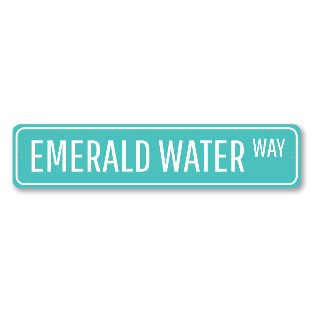 Lizton Sign Shop, Inc Emerald Water Way Custom Aluminum Sign | Wayfair