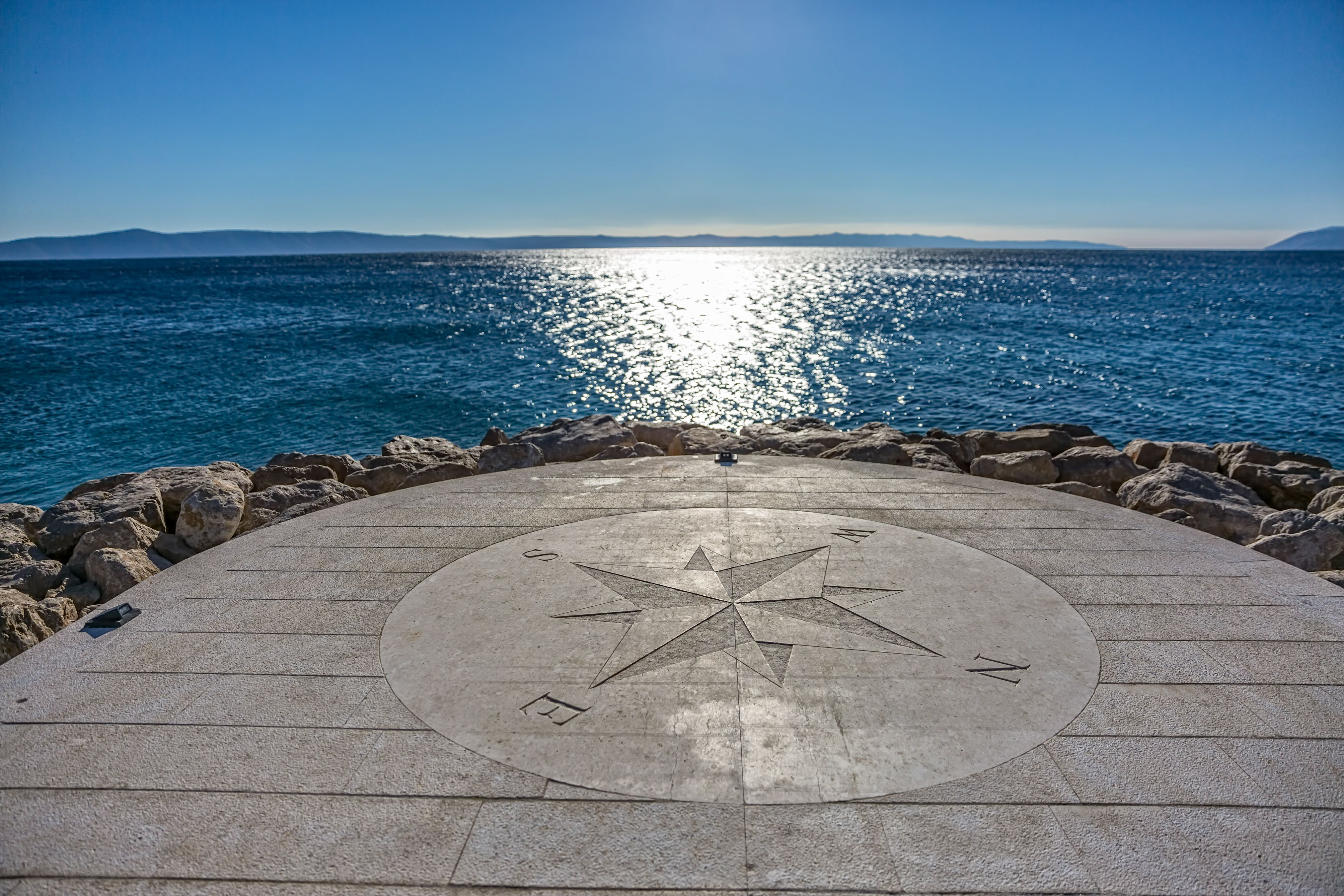 Highland Dunes Compass by the Sea - Wrapped Canvas Photograph | Wayfair