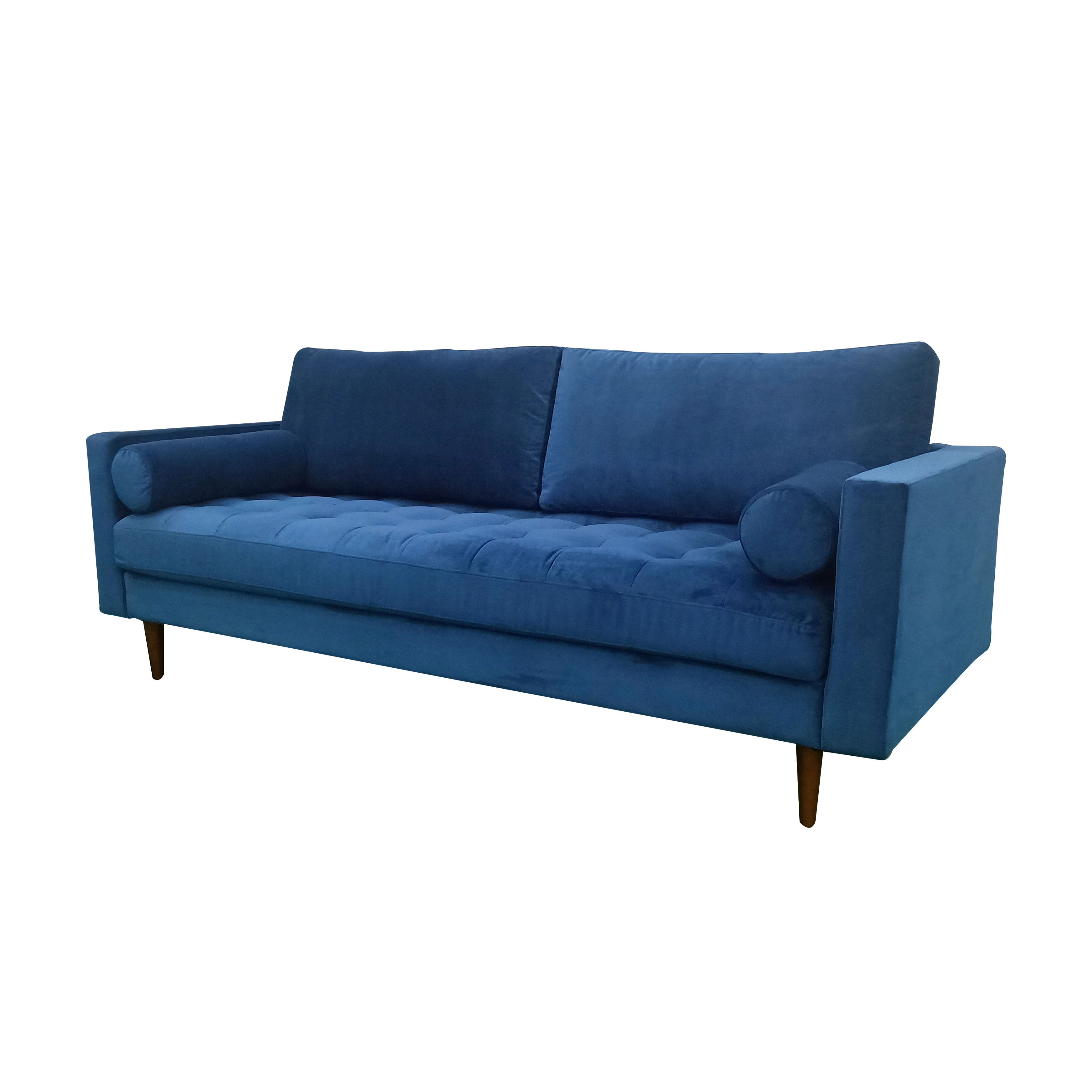 Corrigan Studio® Nyah 88" Velvet Square Arm Sofa | Wayfair