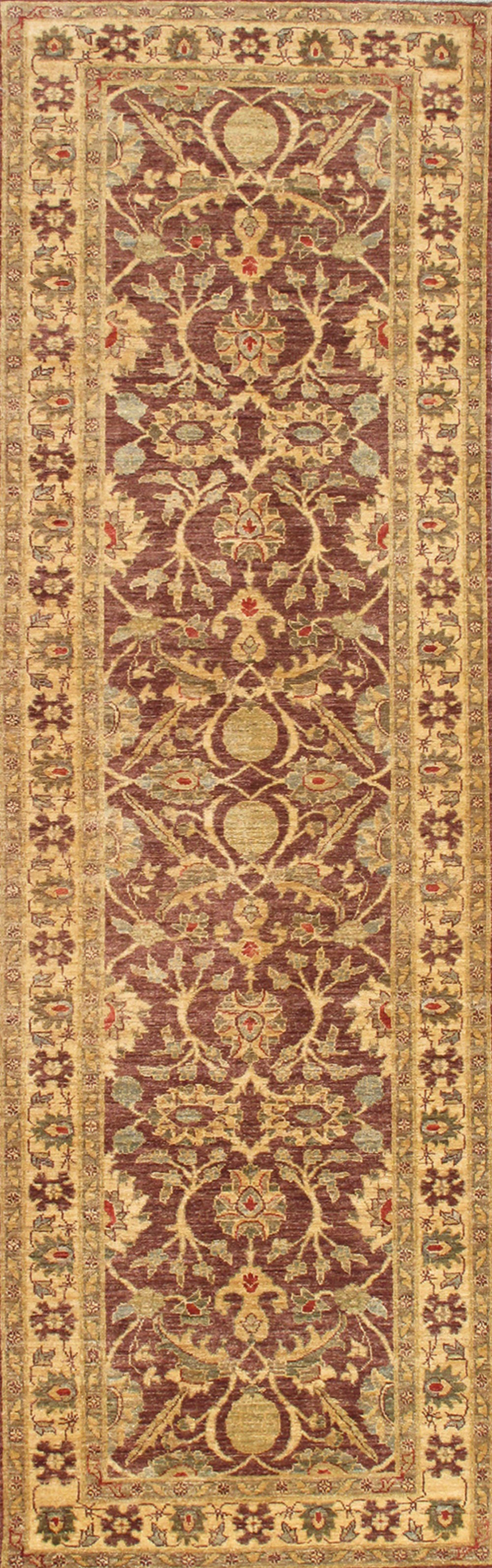 Pasargad Ferehan Hand-Knotted Plum Wool Area Rug | Wayfair
