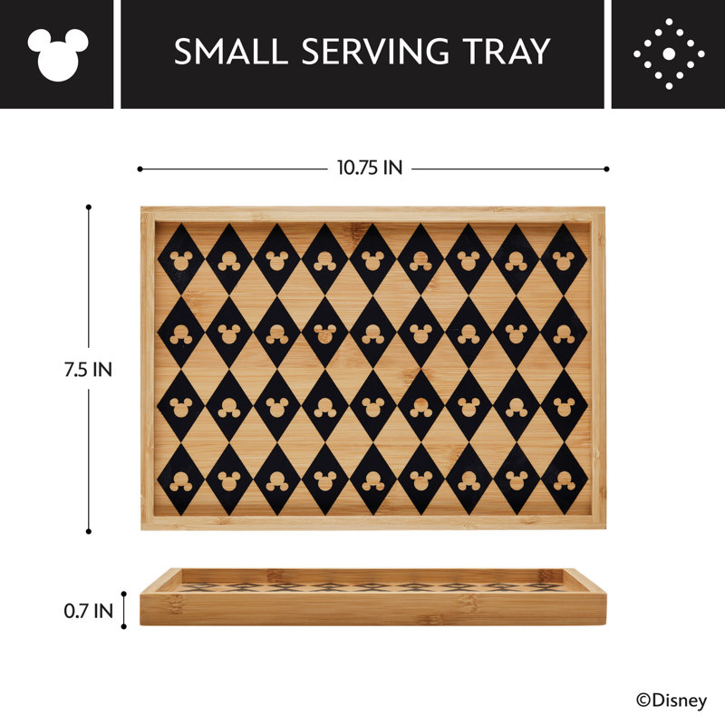 Save 24% • Disney Home Disney Home Monochrome Serving Tray, Bamboo