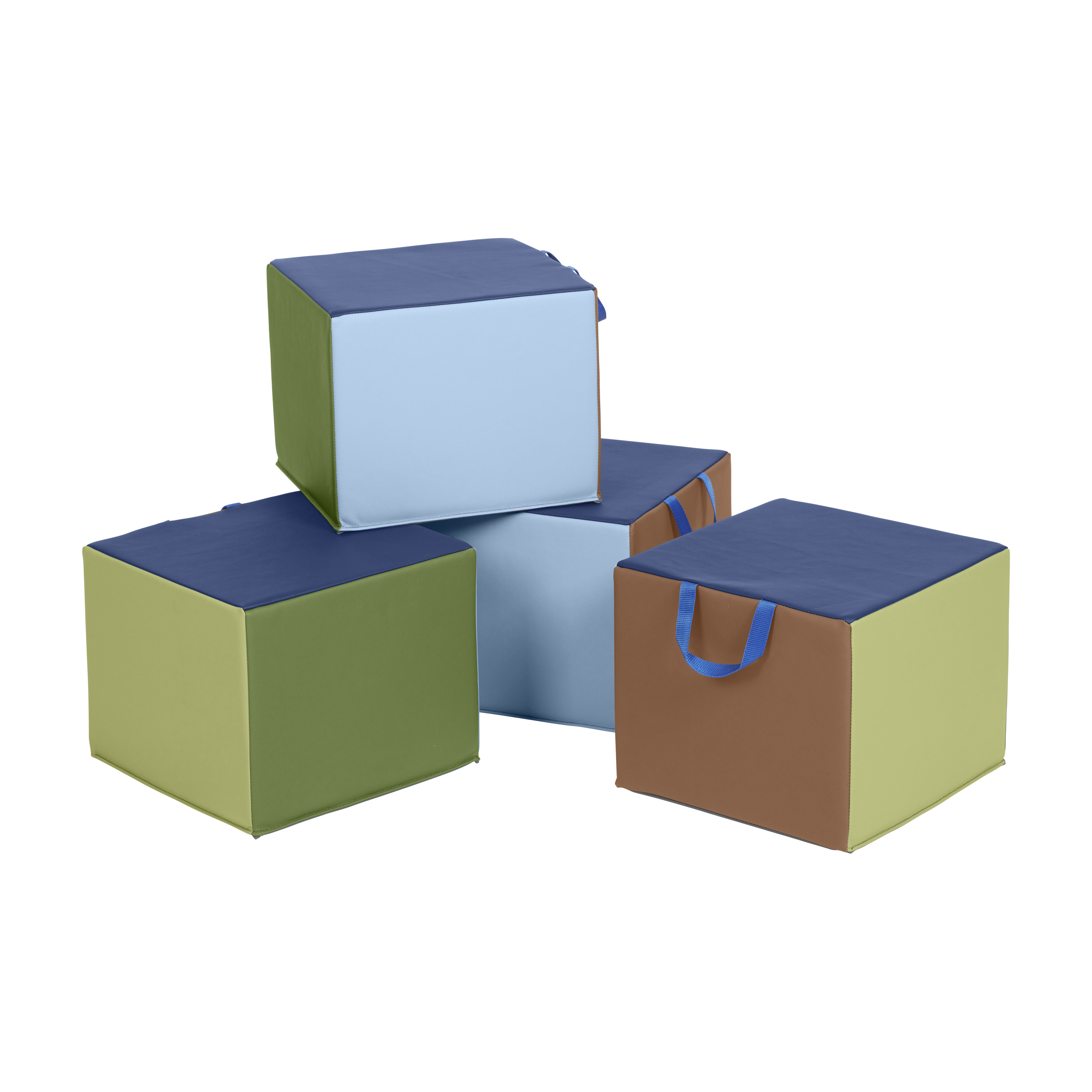 ECR4Kids SoftZone Children's Cozy Cubes, Flexible Seating, 4-Pack | Wayfair