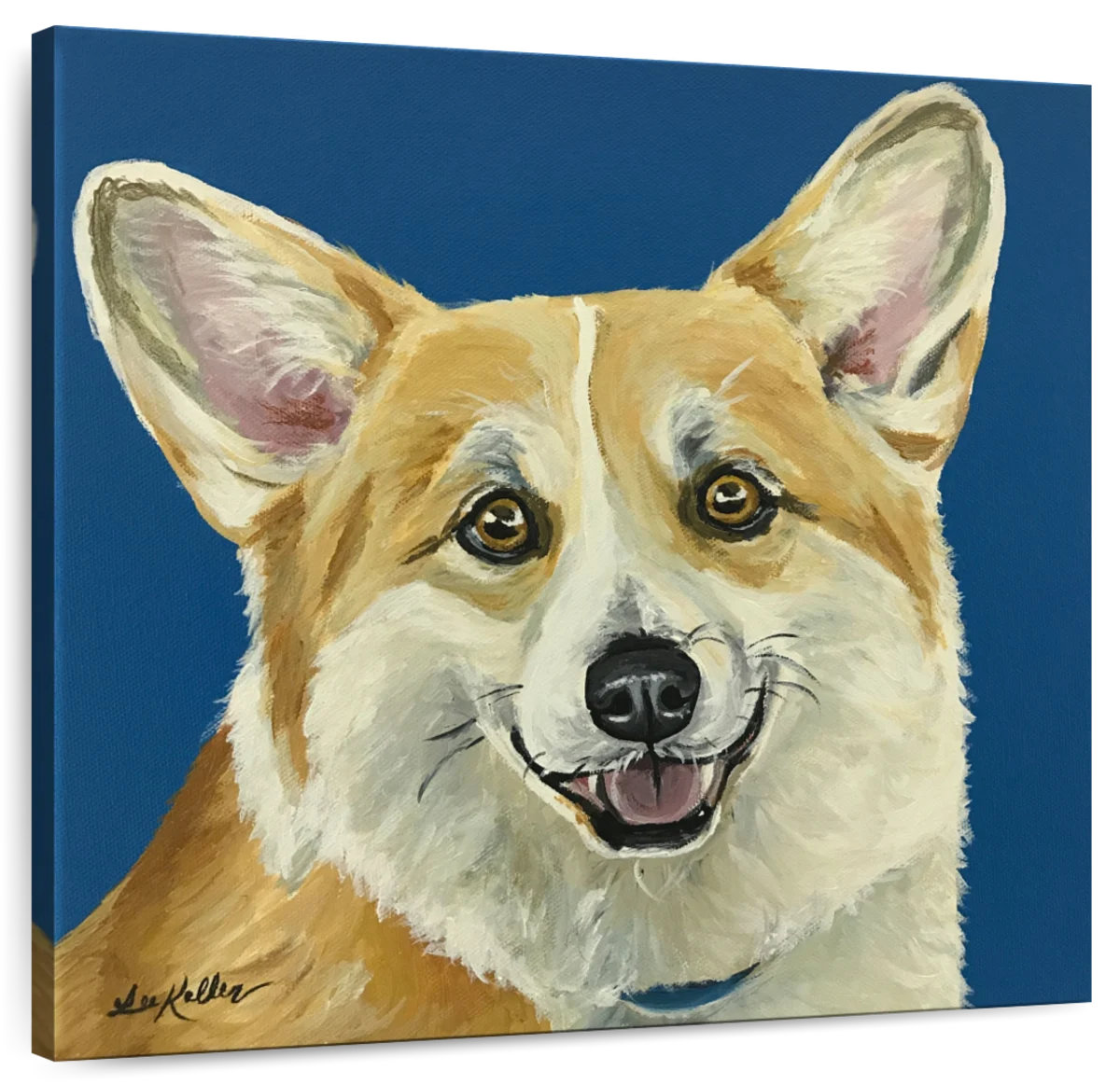 Elephant Stock Corgi On Blue - Wayfair Canada