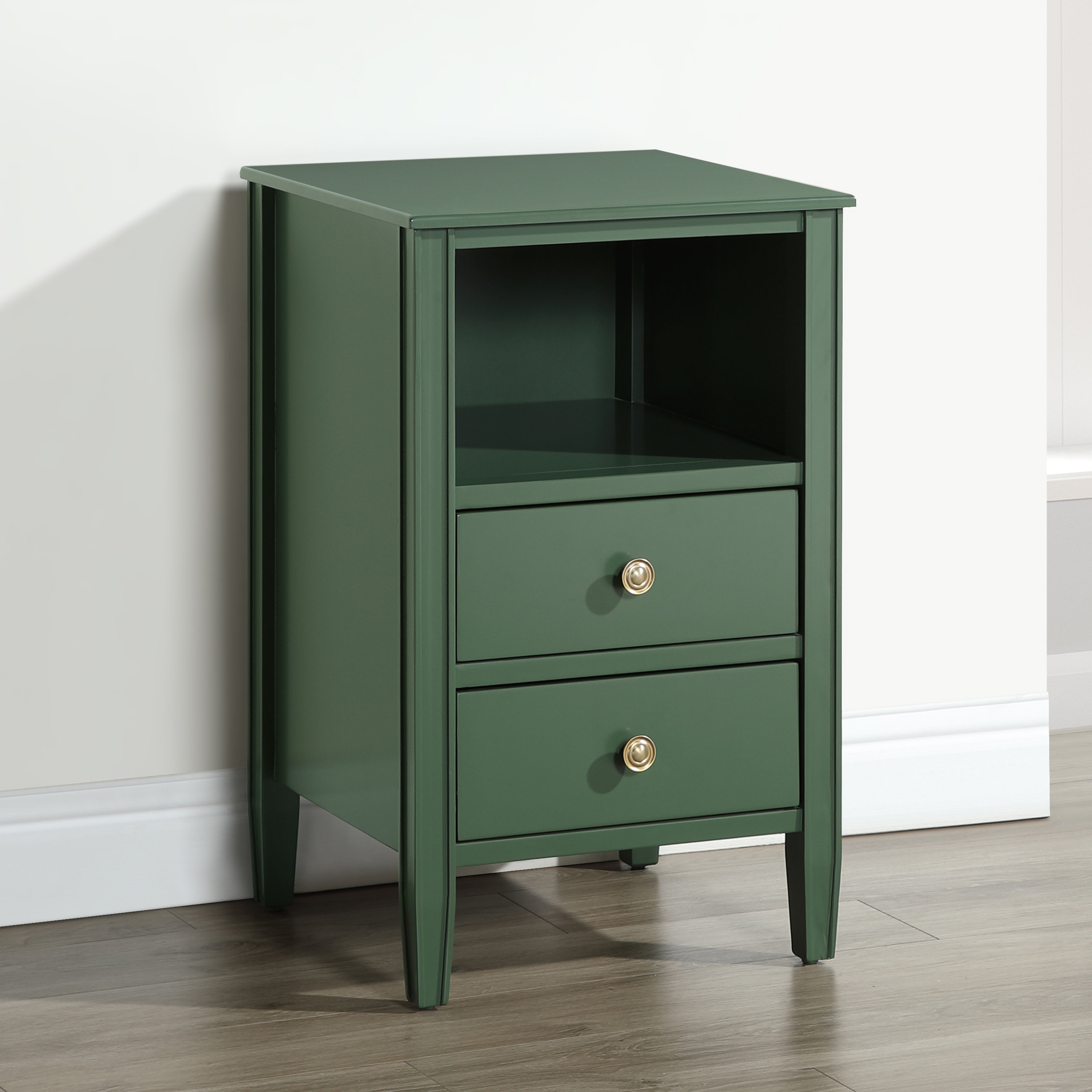 Red Barrel Studio® Ahouh 2-Drawer Storage Nightstand & Reviews | Wayfair