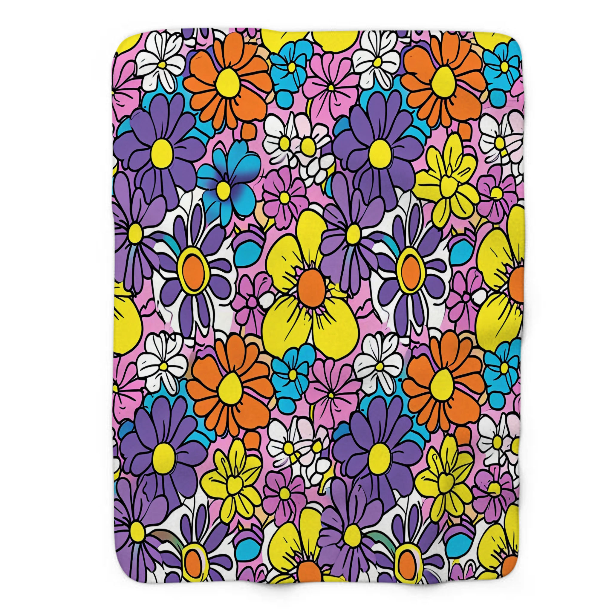 MentionedYou Trippy Tulips - 1 Piece Premium Sherpa Blanket - Wayfair ...