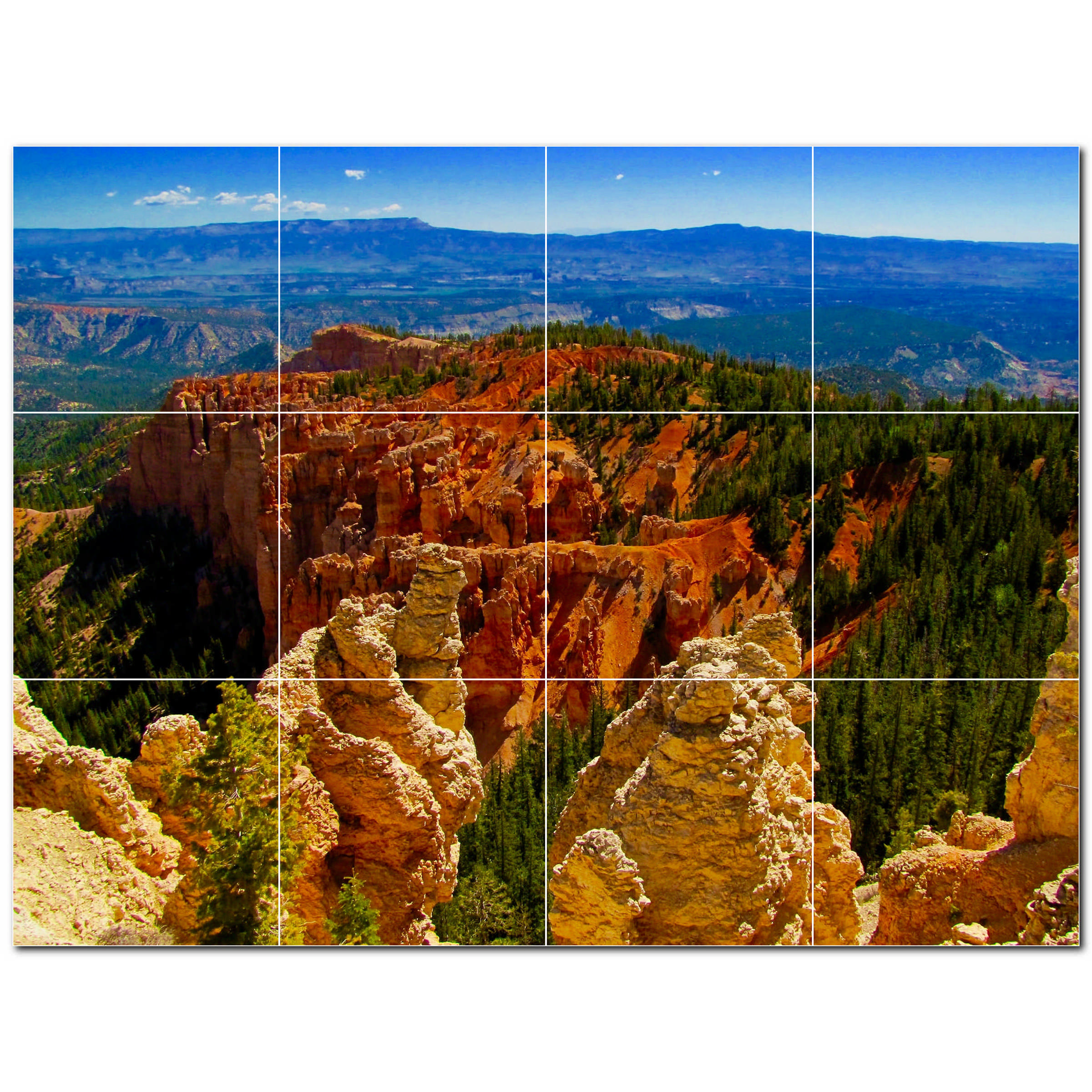Picture-Tiles.com Canyon Photo 12'' x 12'' Satin Ceramic Decorative ...