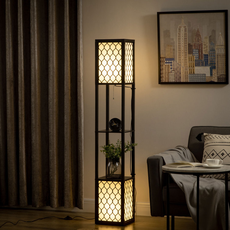 Latitude Run 156cm Black Column Floor Lamp & Reviews | Wayfair.co.uk