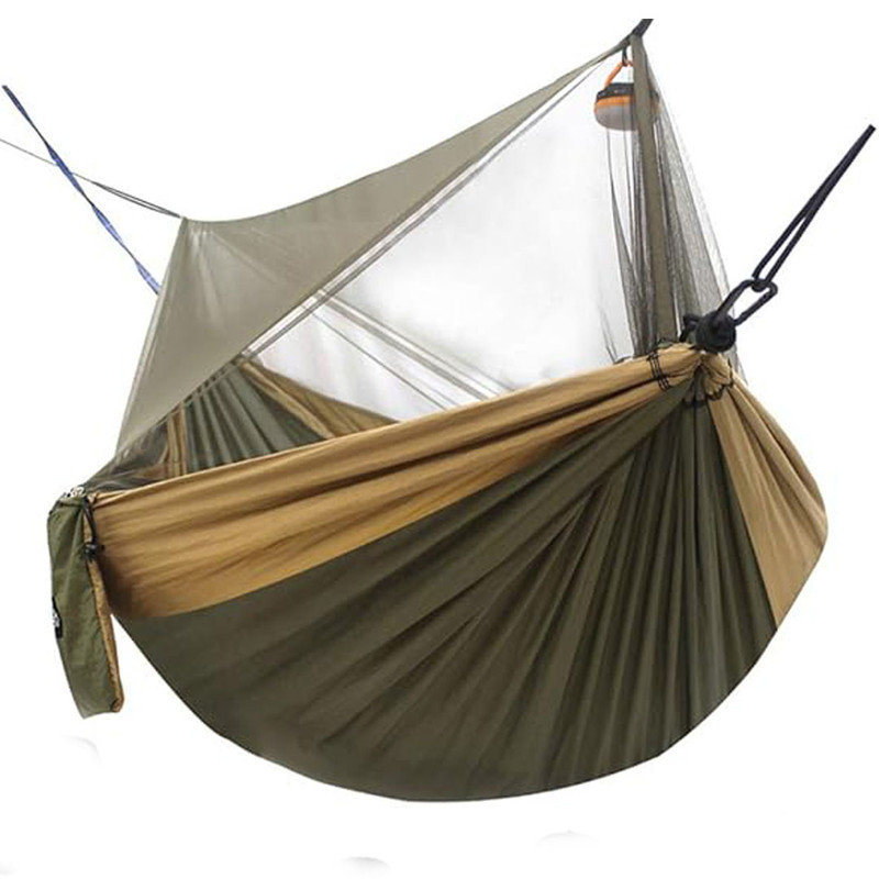 Latitude Run® Hammock Camping with Rain Fly Tarp and Net, Double Tree ...