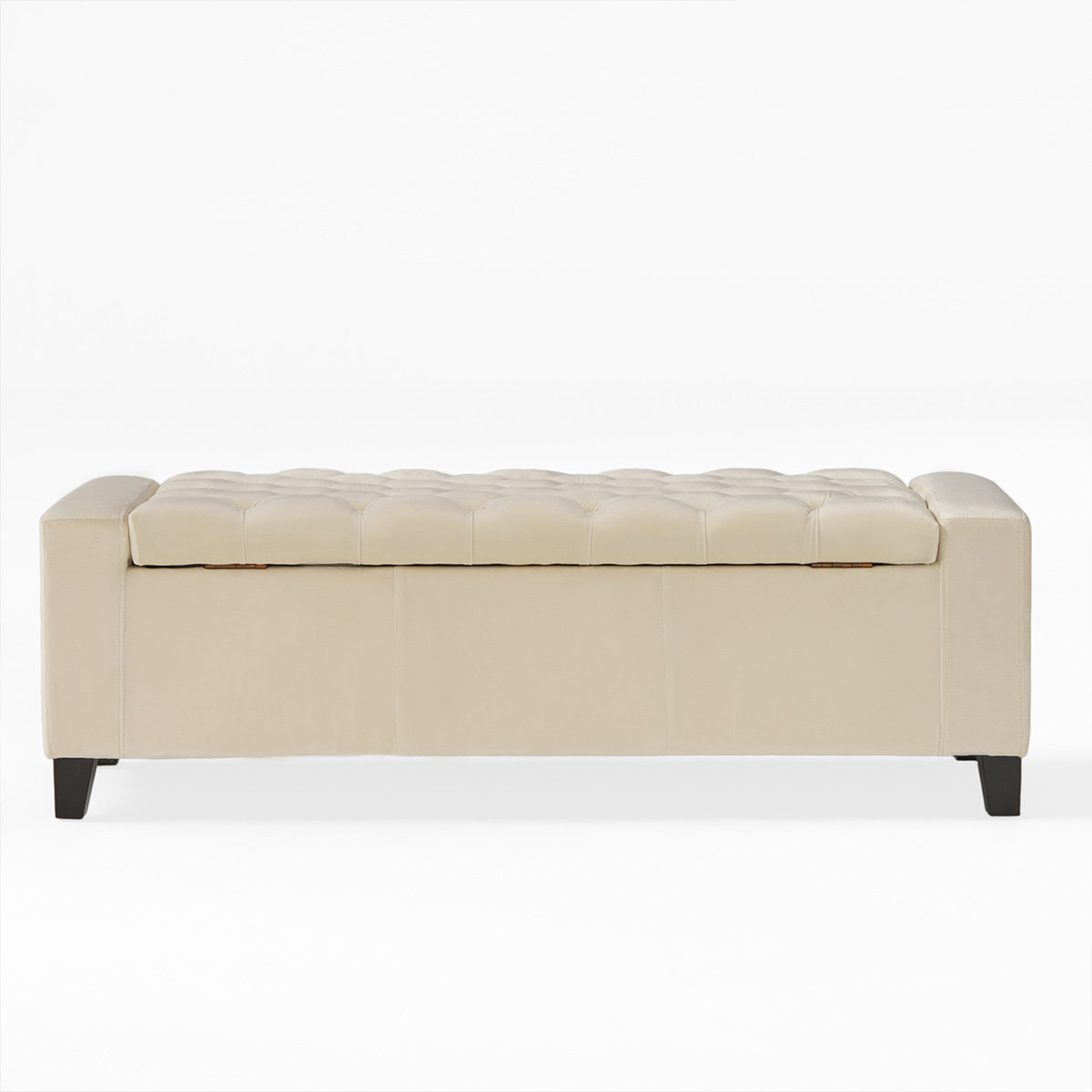 Wildon Home® White wood + Polyester Bench | Wayfair