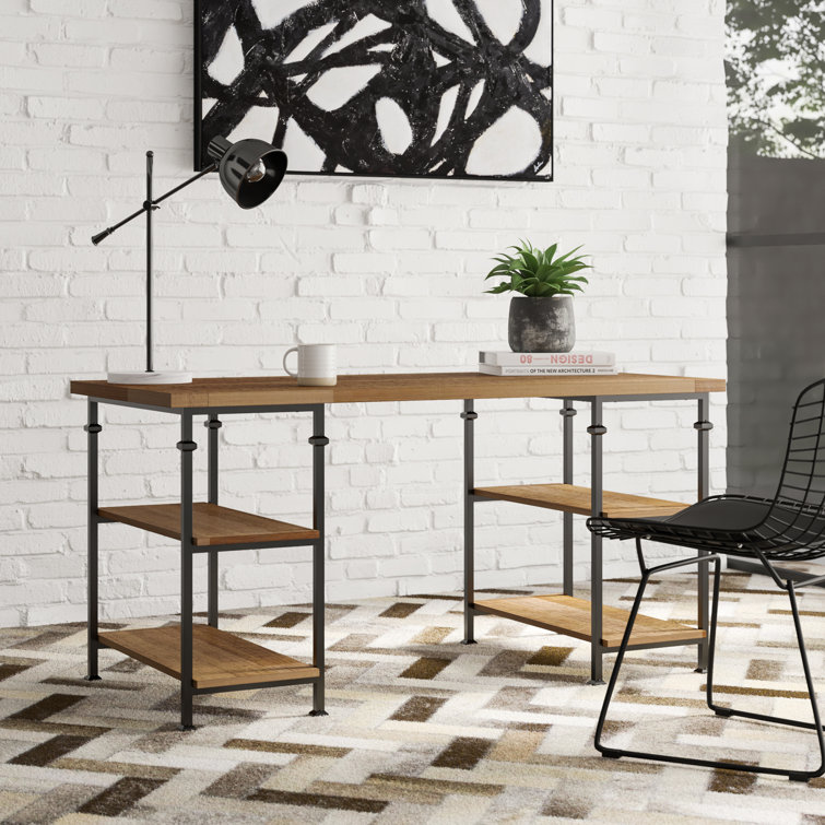 Mercury Row® Zona Solid Wood Top Computer Desk & Reviews | Wayfair