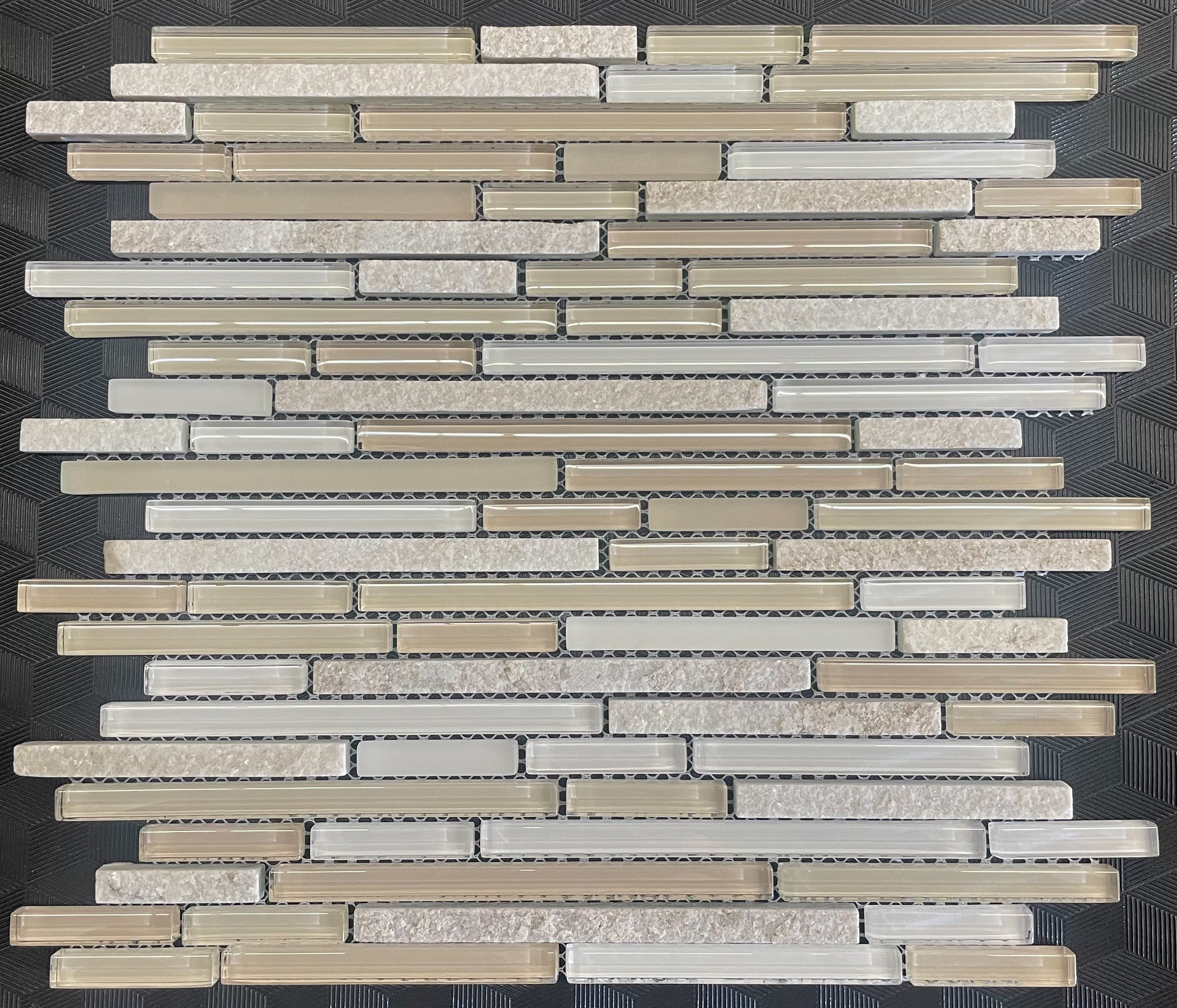 Mango Tile Glass Linear Mosaic Wall Tile | Wayfair