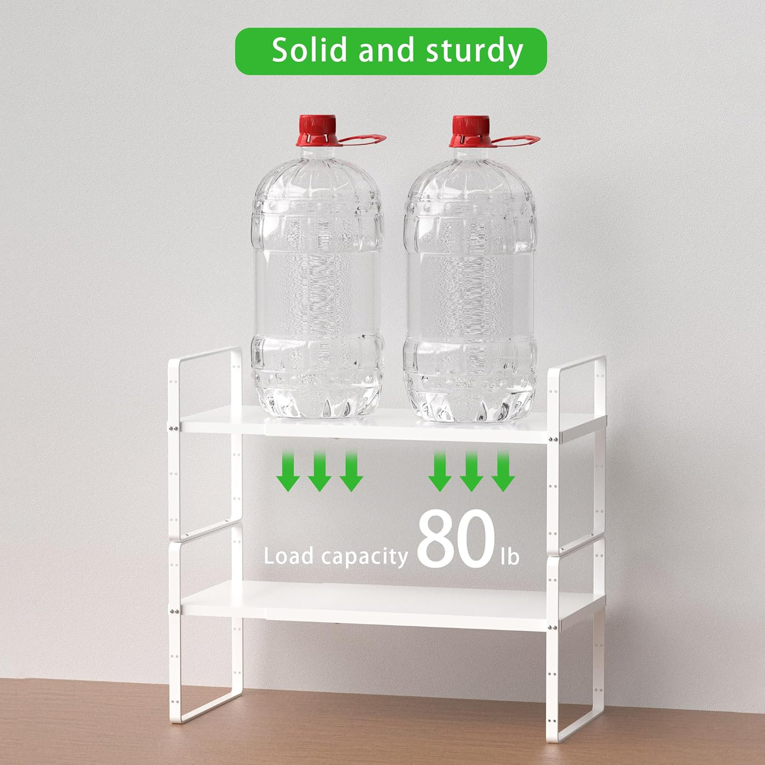 Hokku Designs Expandable Stackable Cabinet Organizer Rack Heavy Duty ...