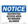 SignMission Restricted Access Area No Minors Allowed Sign | Wayfair