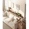 17 Stories Rustic Console Table – Space-Saving Design, Power Strip ...