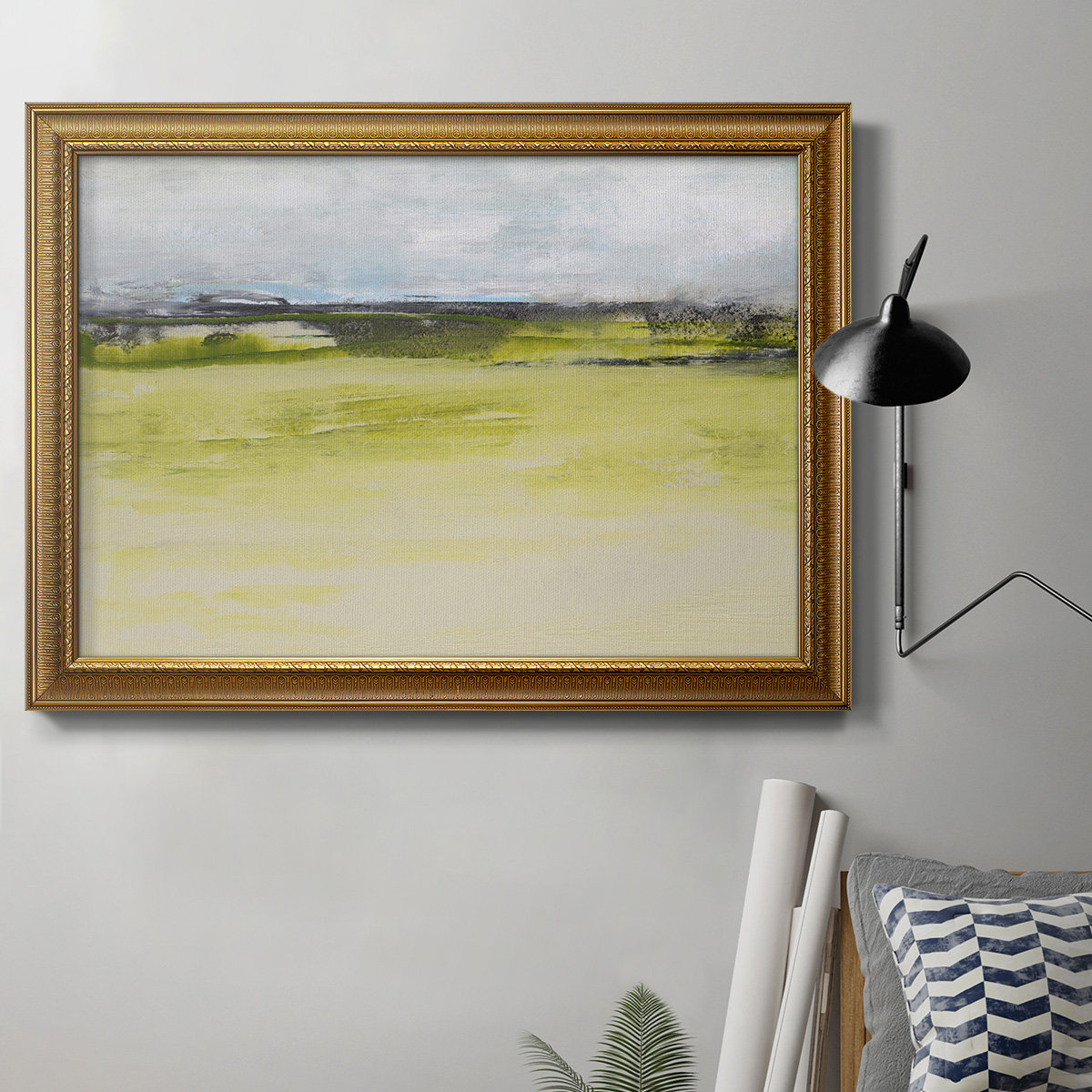 Orren Ellis From The Terrace IV - Picture Frame Print on Canvas ...