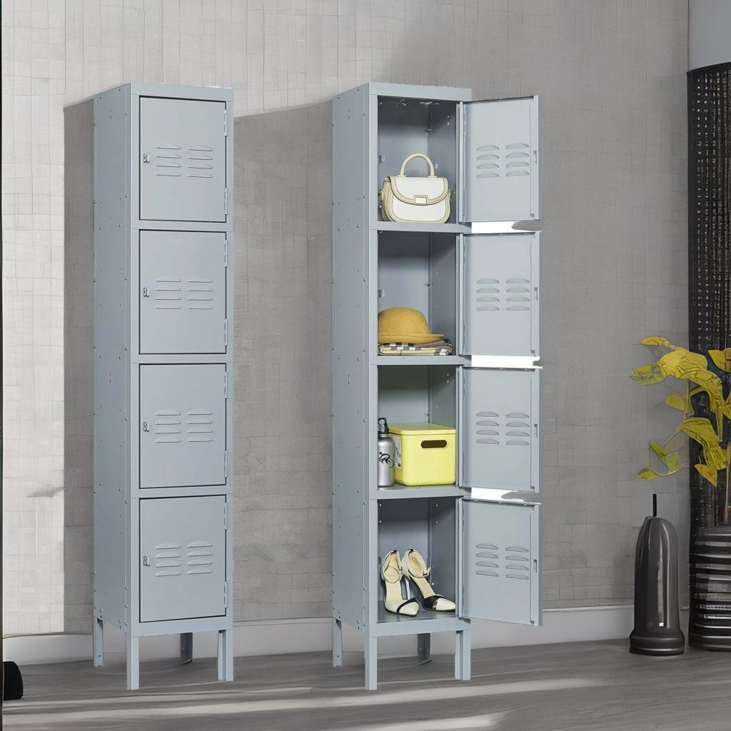 MERYT Metal 4 - Tier 12'' Employee Locker | Wayfair