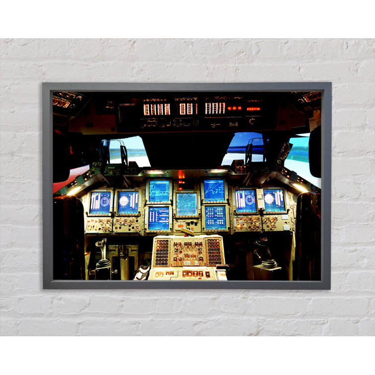 Bright Star Nasa Cockpit Moon Rocket - Single Picture Frame Art Prints ...