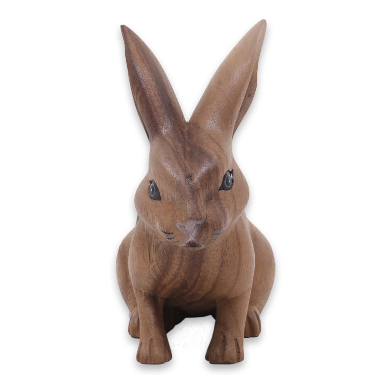 Millwood Pines Segars Cute Ginger Rabbit Figurine | Wayfair