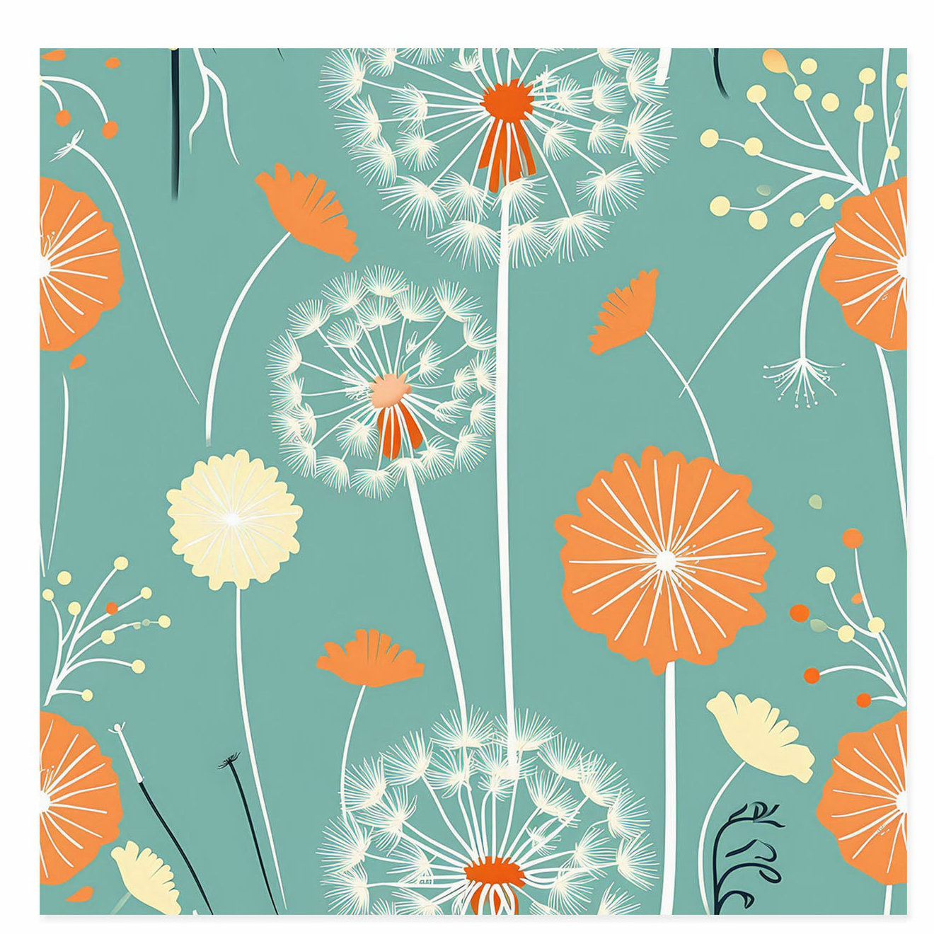 Winston Porter Botanical Spring Dandelions XI Modern Unframed Art Print ...