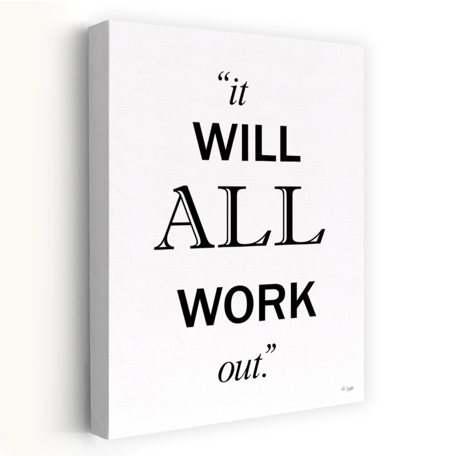 Latitude Run® It Will All Work Out Abstract Contemporary Art | Wayfair