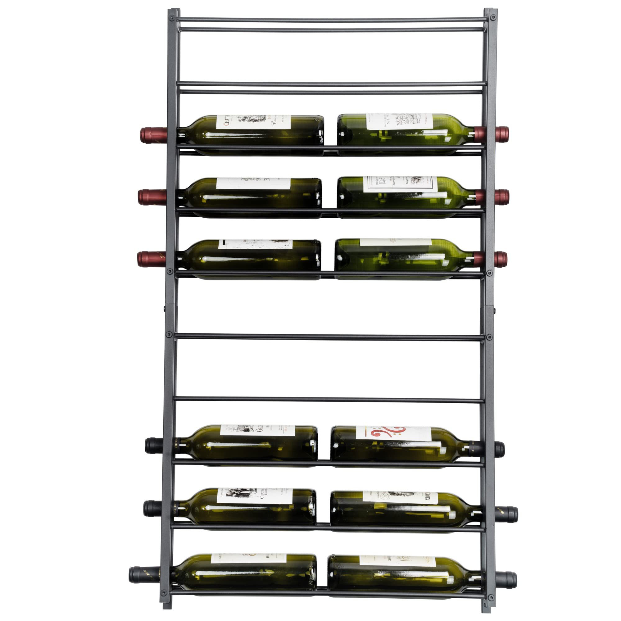 One Allium Way Wine Rack Wall Mounted: 20 Bottles Hanging Wine Rack ...