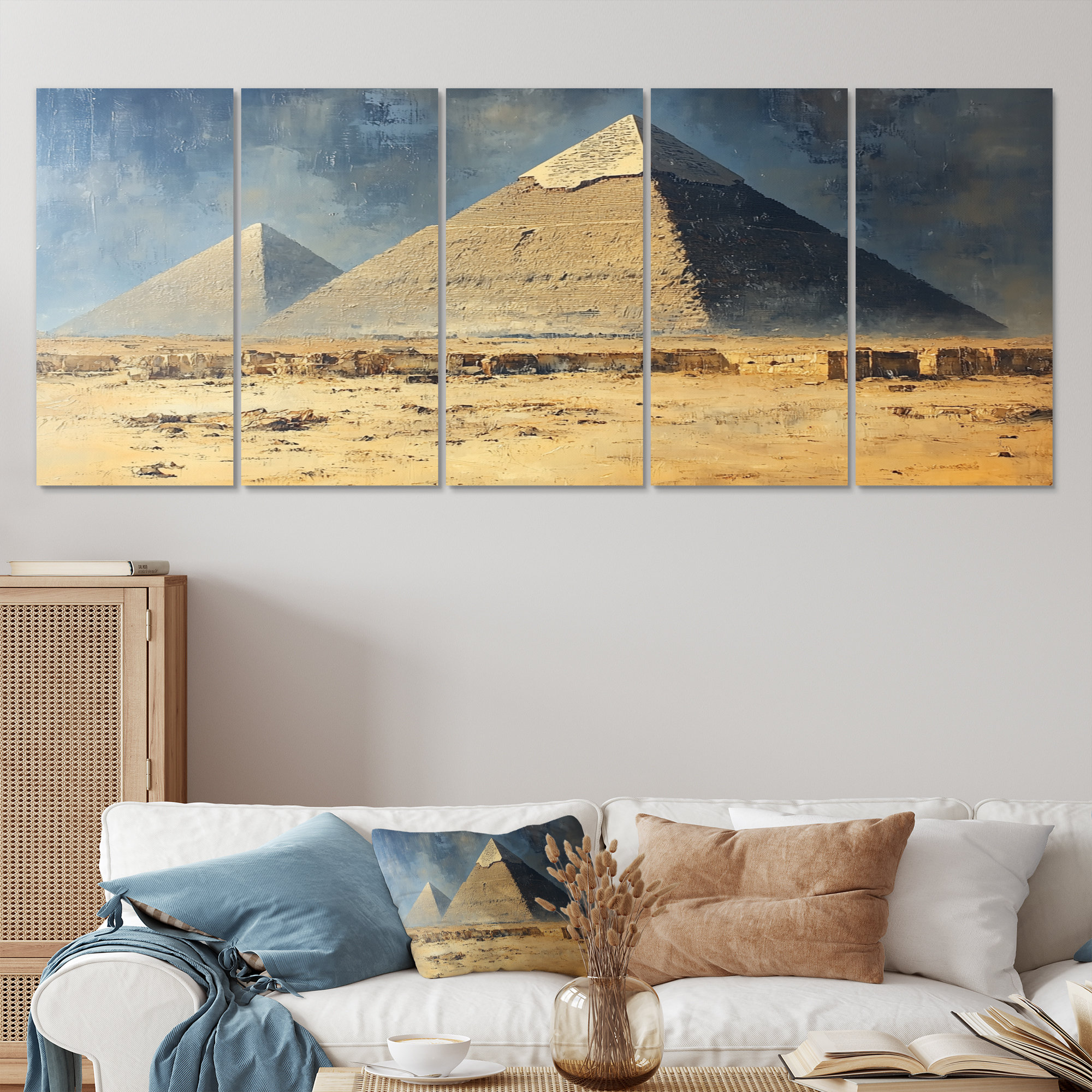 Loon Peak® Egypt Great Ancient Giza Pyramid II - Egypt Wall Art Print ...