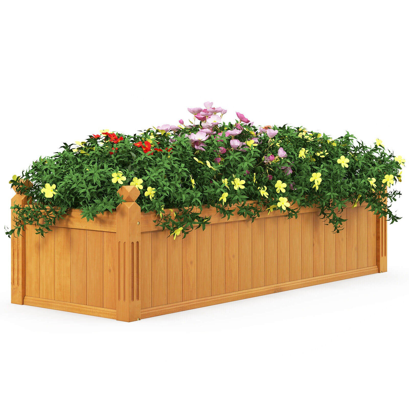 Millwood Pines Abdella 4 ft x 1.5 ft Wood Raised Garden Bed | Wayfair