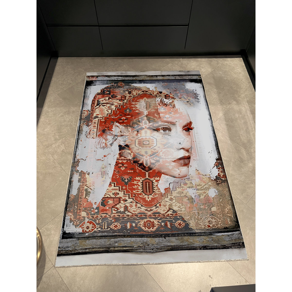Bungalow Rose Woman Face Portrait Patterned Abstract Modern Decorative ...
