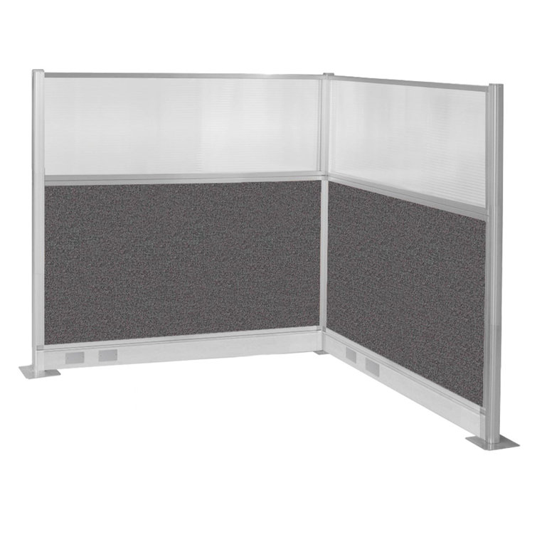 Versare Pre-Configured Hush Panel Electric Desk Partition | Wayfair
