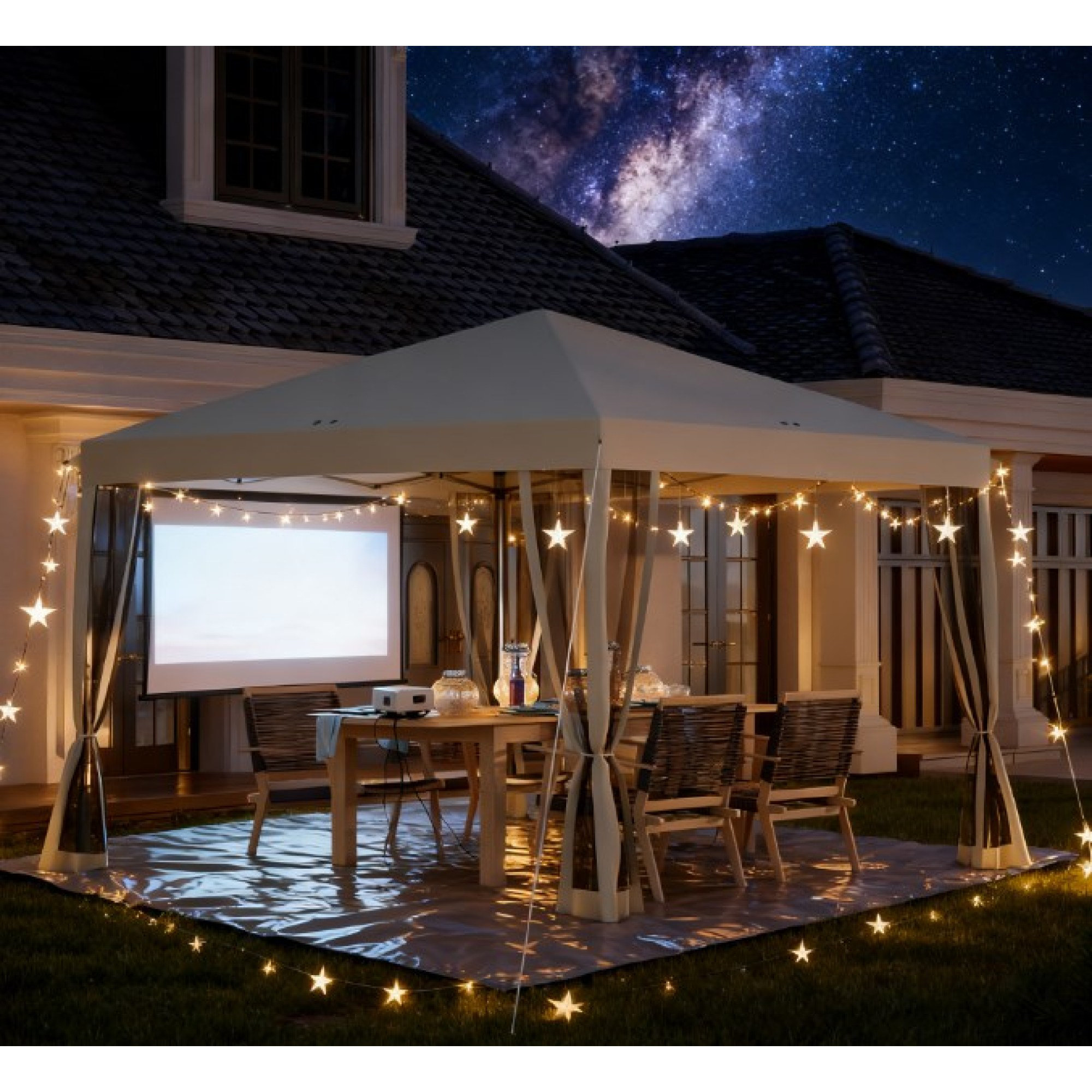 Man Wah Adjustable Pop-up Canopies & Gazebos With Steel Frame, Perfect ...
