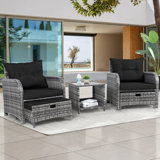 Black Patio Conversation Sets You'll Love | Wayfair