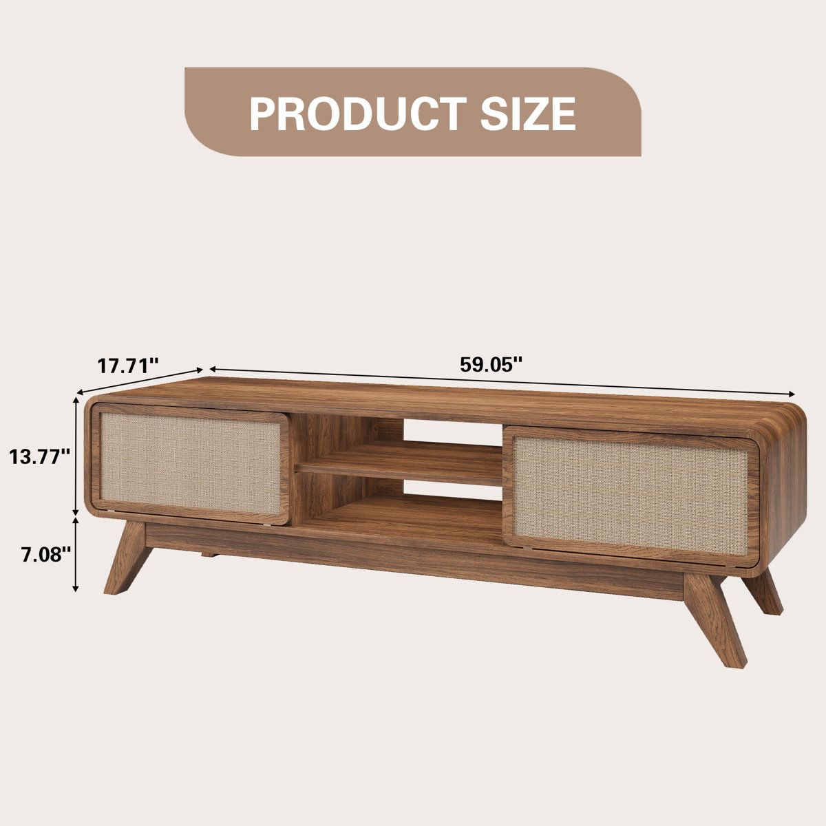 Bay Isle Home™ Bonsal 65'' Media Console | Wayfair