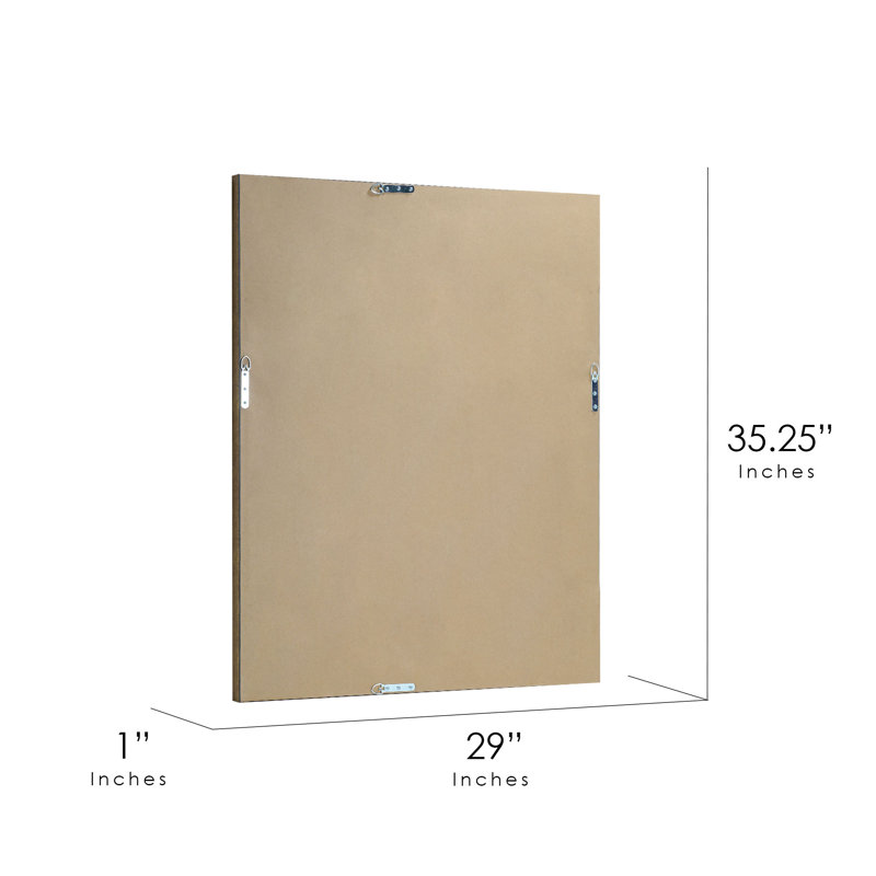 Mercer41 Aimon Polystyrene Rectangle Wall Mirror | Wayfair