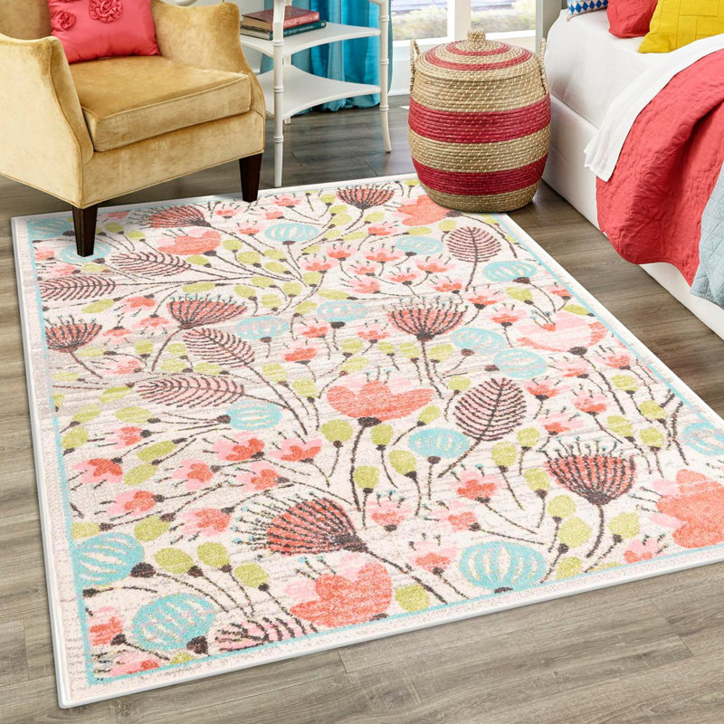 Unique Loom Whimsy Kids Wildflowers Rug & Reviews | Wayfair