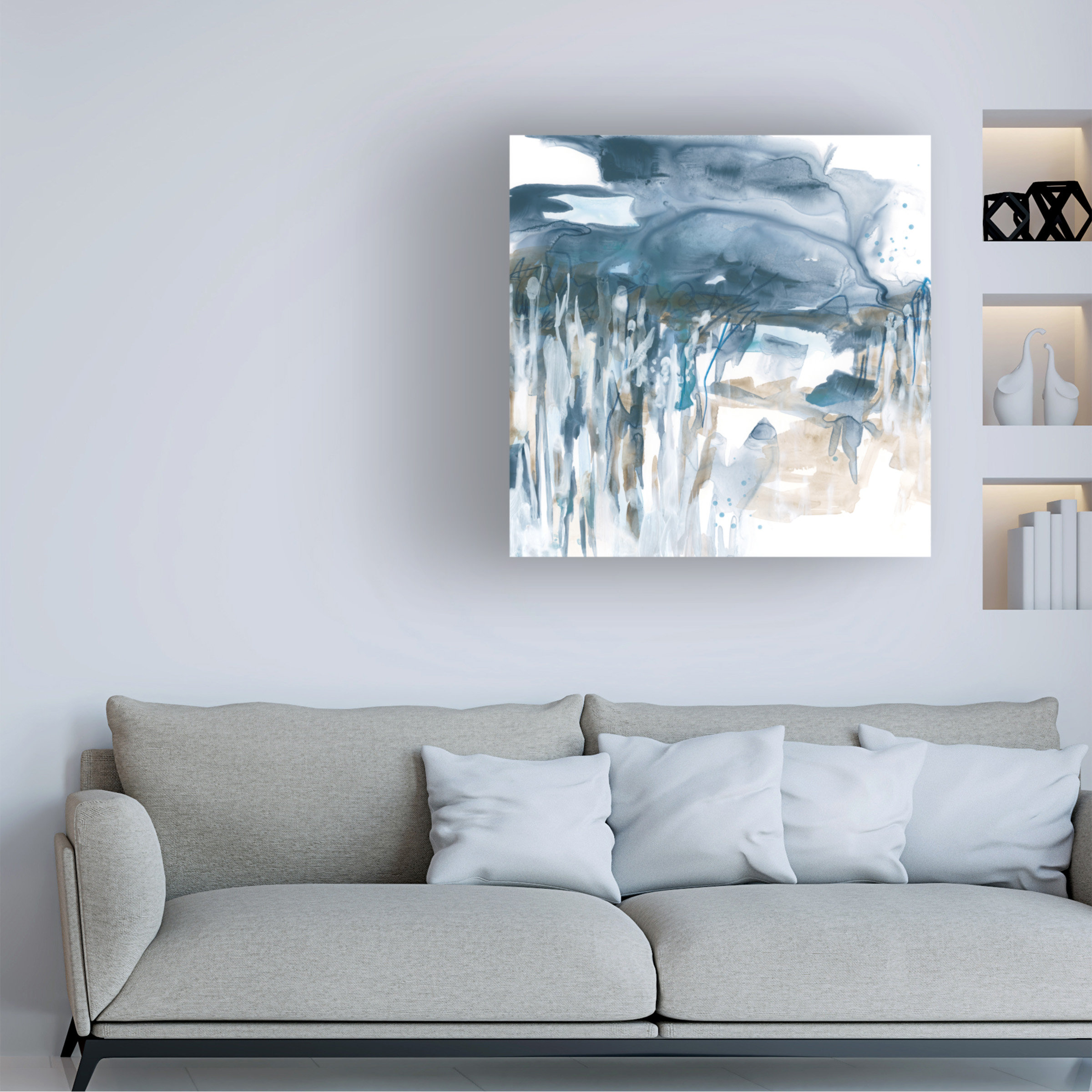 Wrought Studio™ " Liquid Reed Marsh II " on Canvas | Wayfair