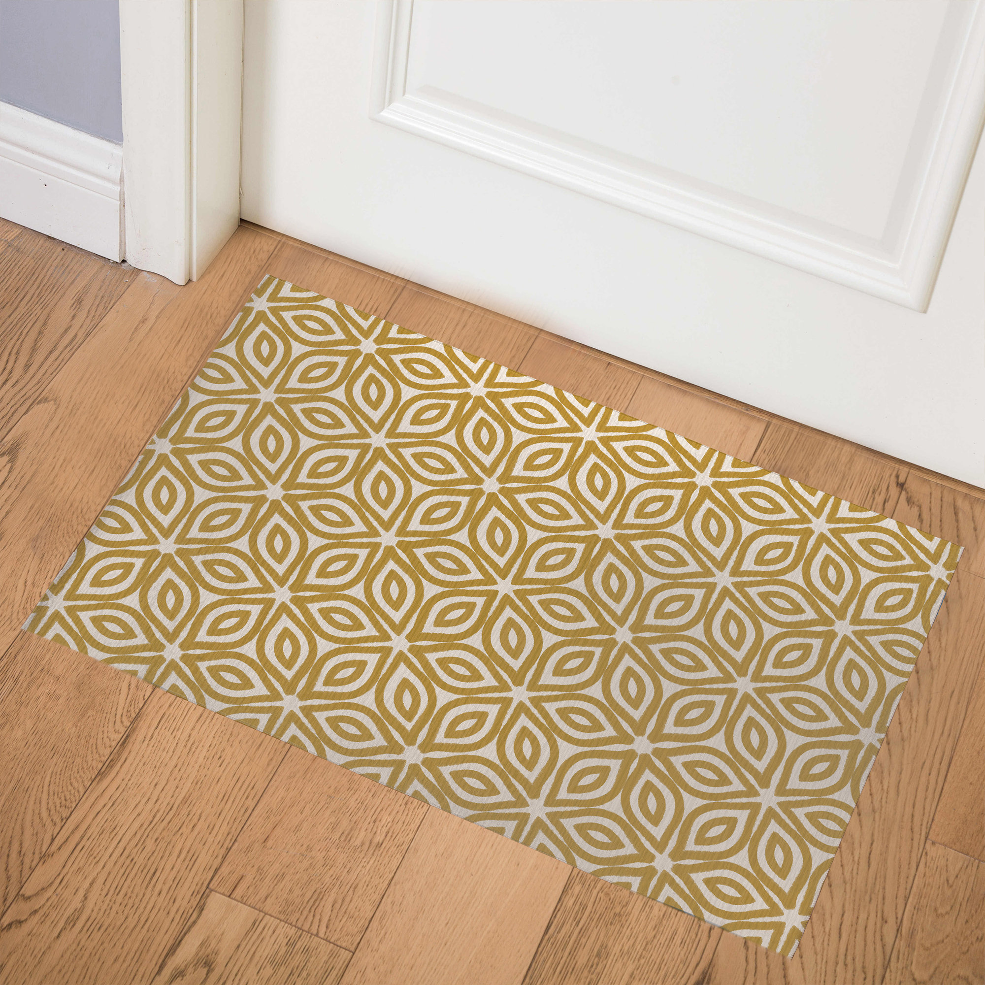 Lark Manor™ Angelyna Geo Lily Indoor Door Mat | Wayfair