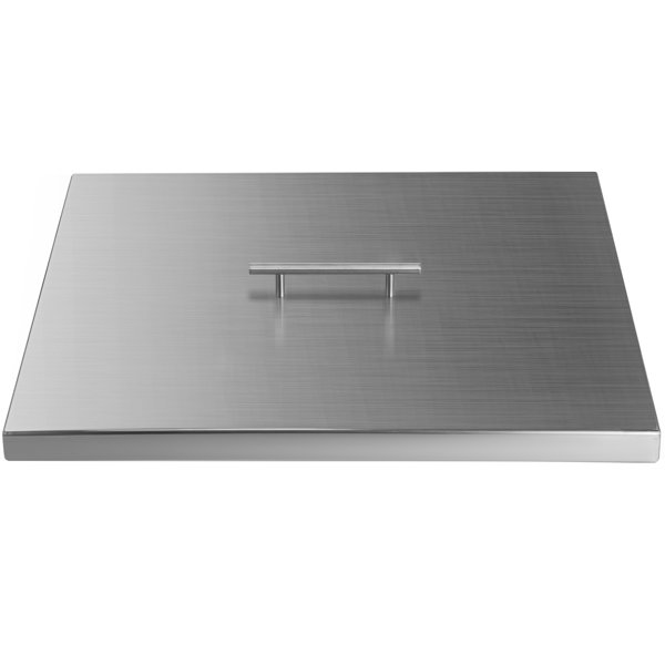 VEVOR 27'' Square Stainless Steel Fire Pit Lid | Wayfair