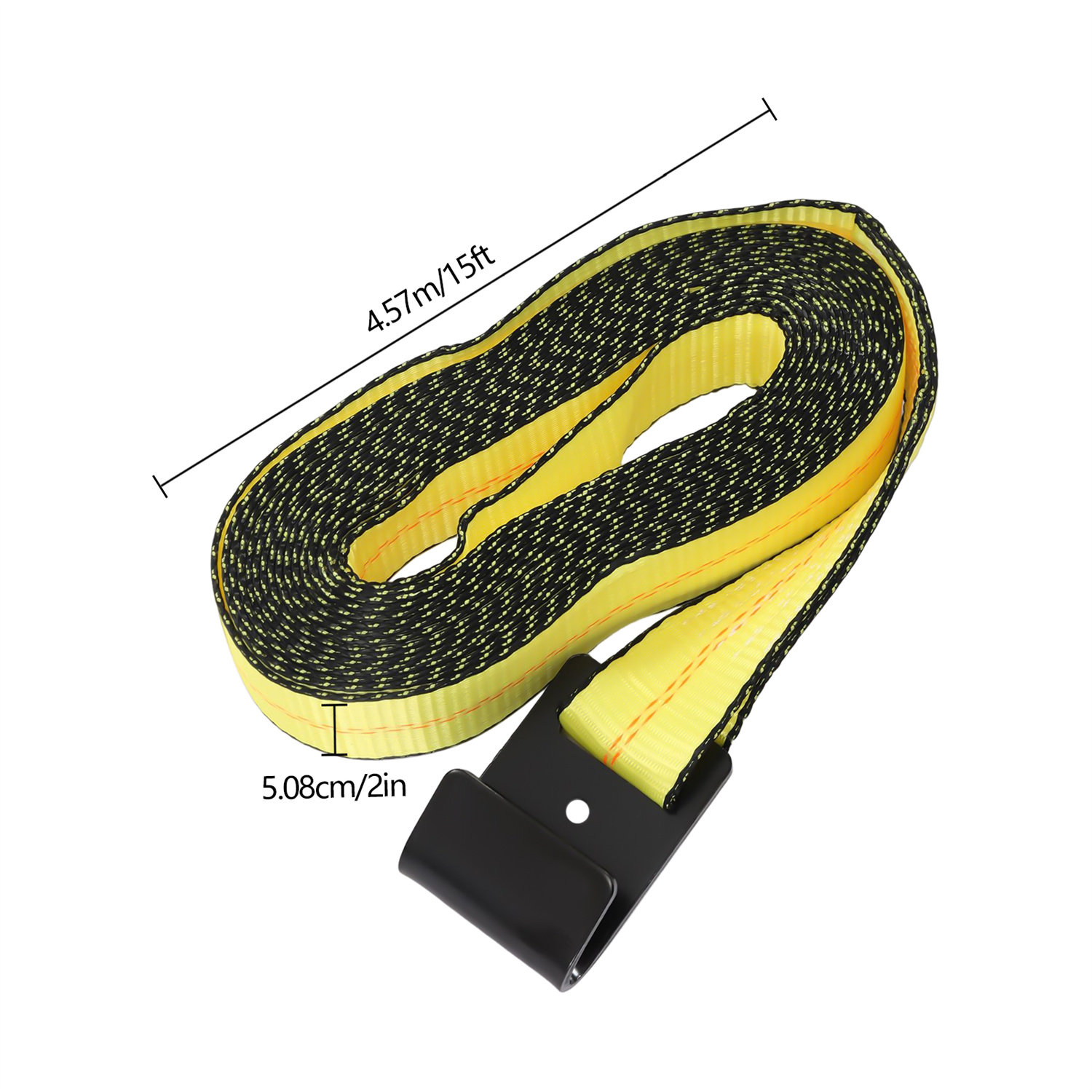 YINXIER Flatbed Truck Trailer Tie Down Ratchet Straps with Flat Hooks ...