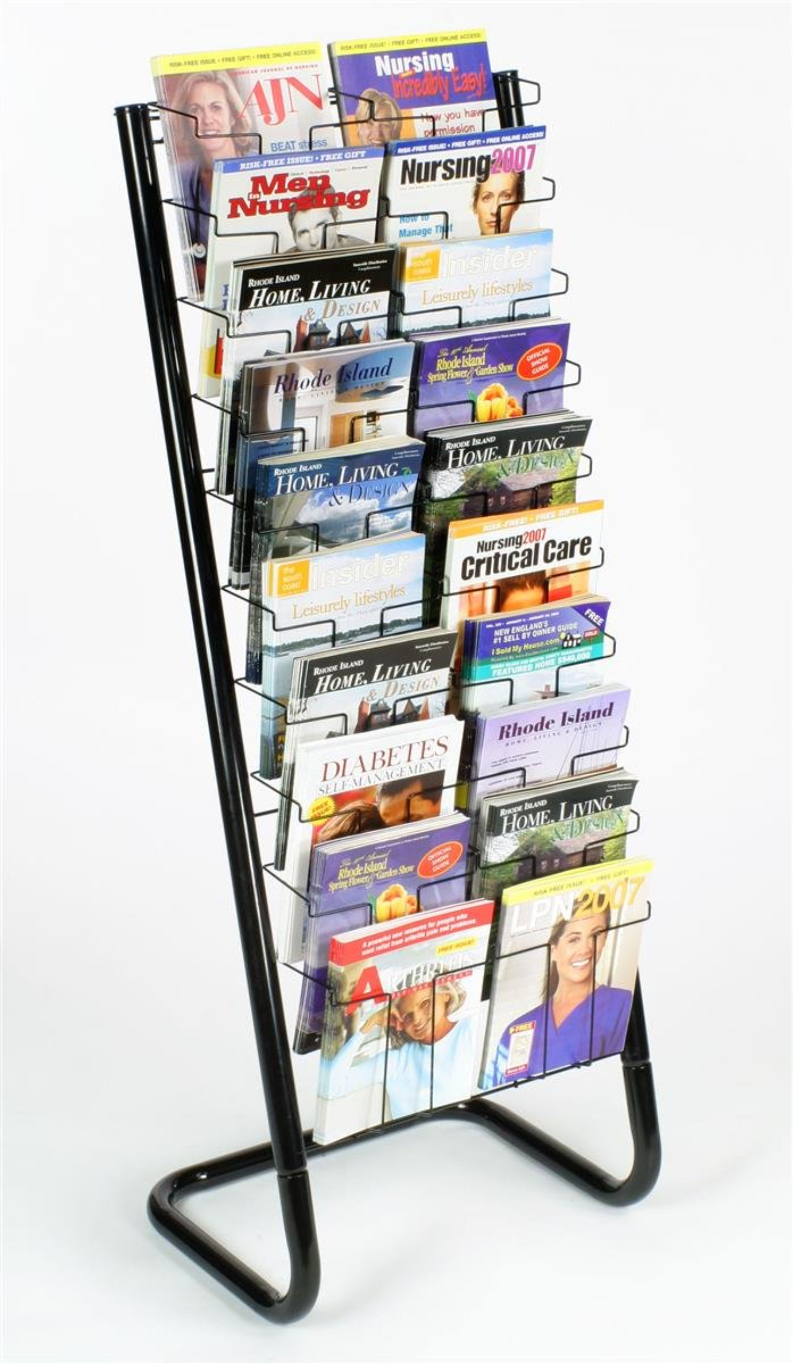 Hokku Designs Yadhu Metal Free Standing Magazine Rack | Wayfair