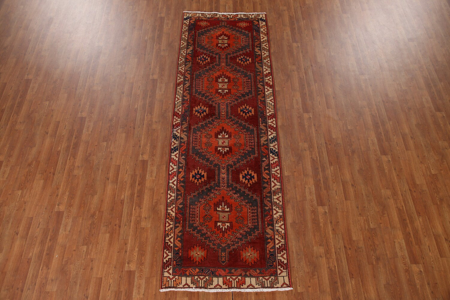 Foundry Select Geometric Wool Traditional Runner Rug 3x10 | Wayfair