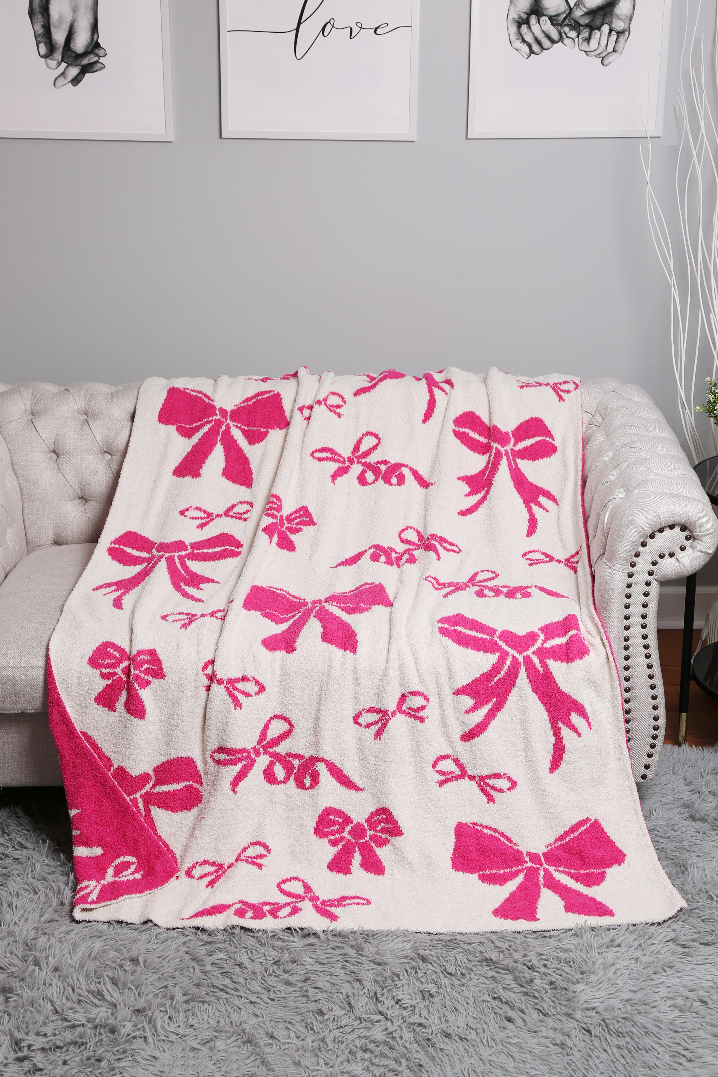 COMFYLUXE Mixed Ribbon Pattern Luxury Soft Throw Blanket | Wayfair