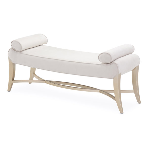 Michael Amini Malibu Crest Polyester Upholstered Bench & Reviews | Wayfair